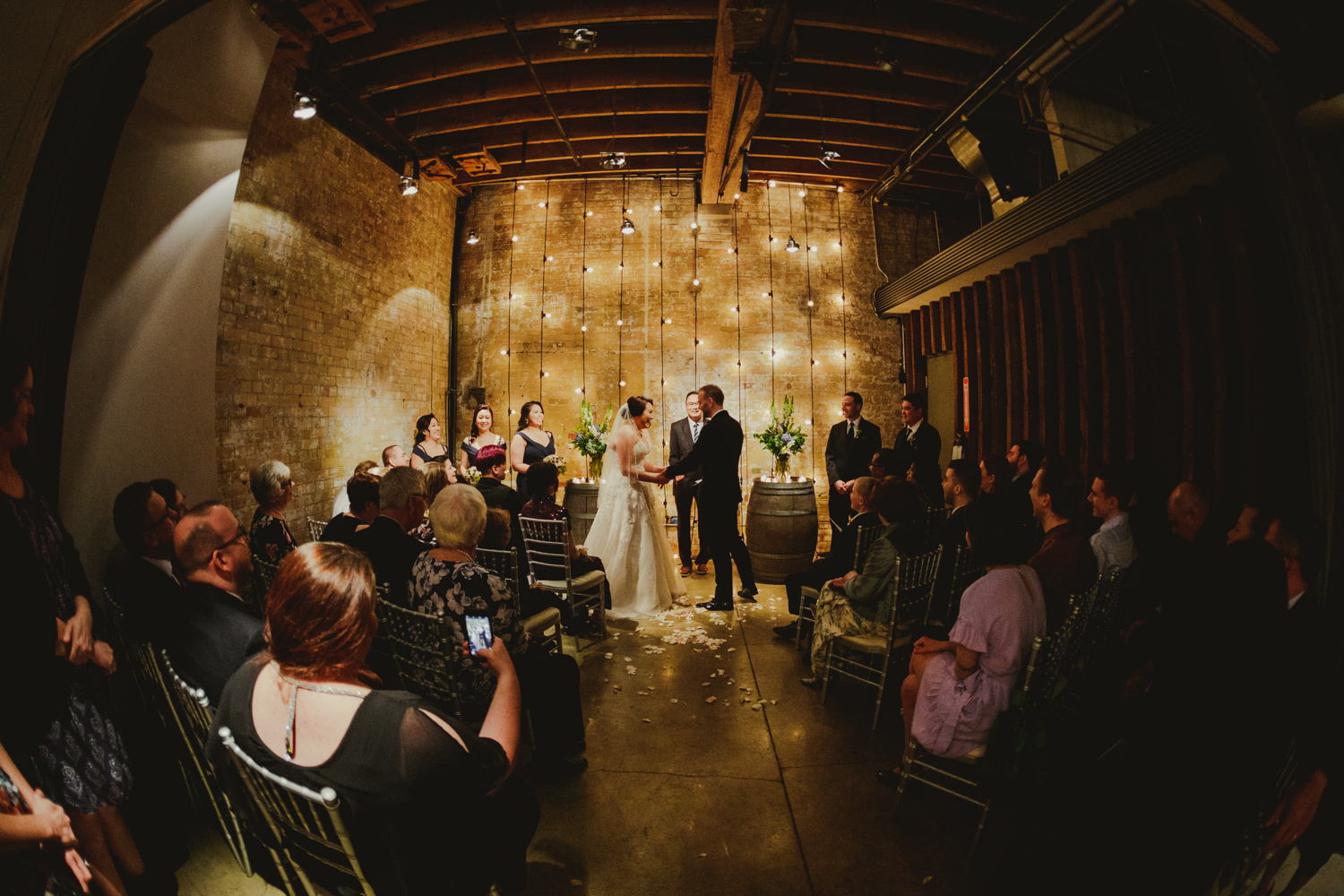 An intimate wedding at The Loft Distillery District Toronto | Captured ...