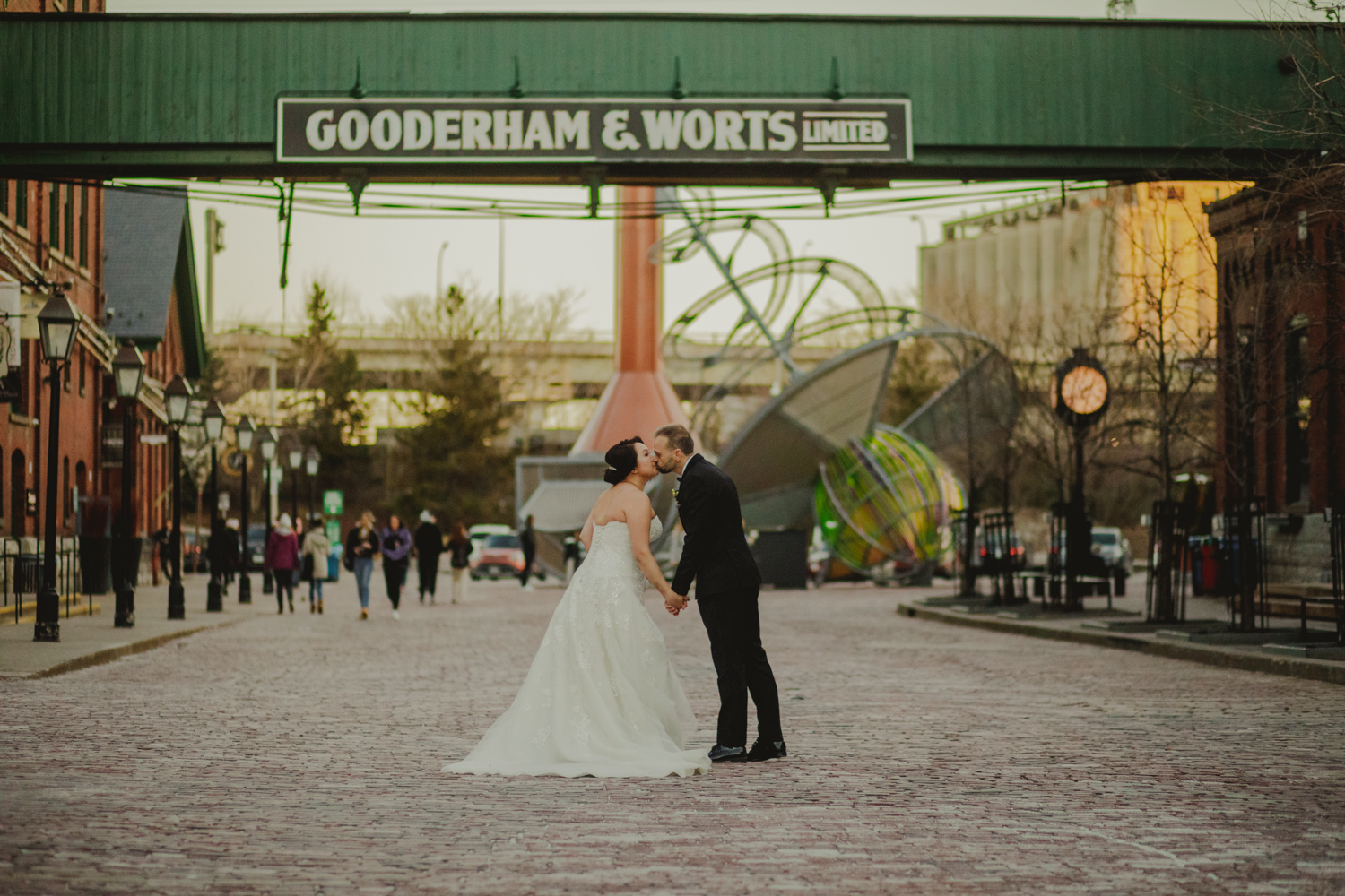 An intimate wedding at The Loft Distillery District Toronto | Captured ...